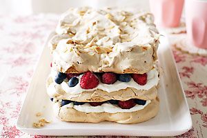 Berry & Almond Meringue - Burke's Backyard