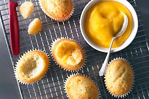 Coconut Friands with Lime Curd - Burke's Backyard